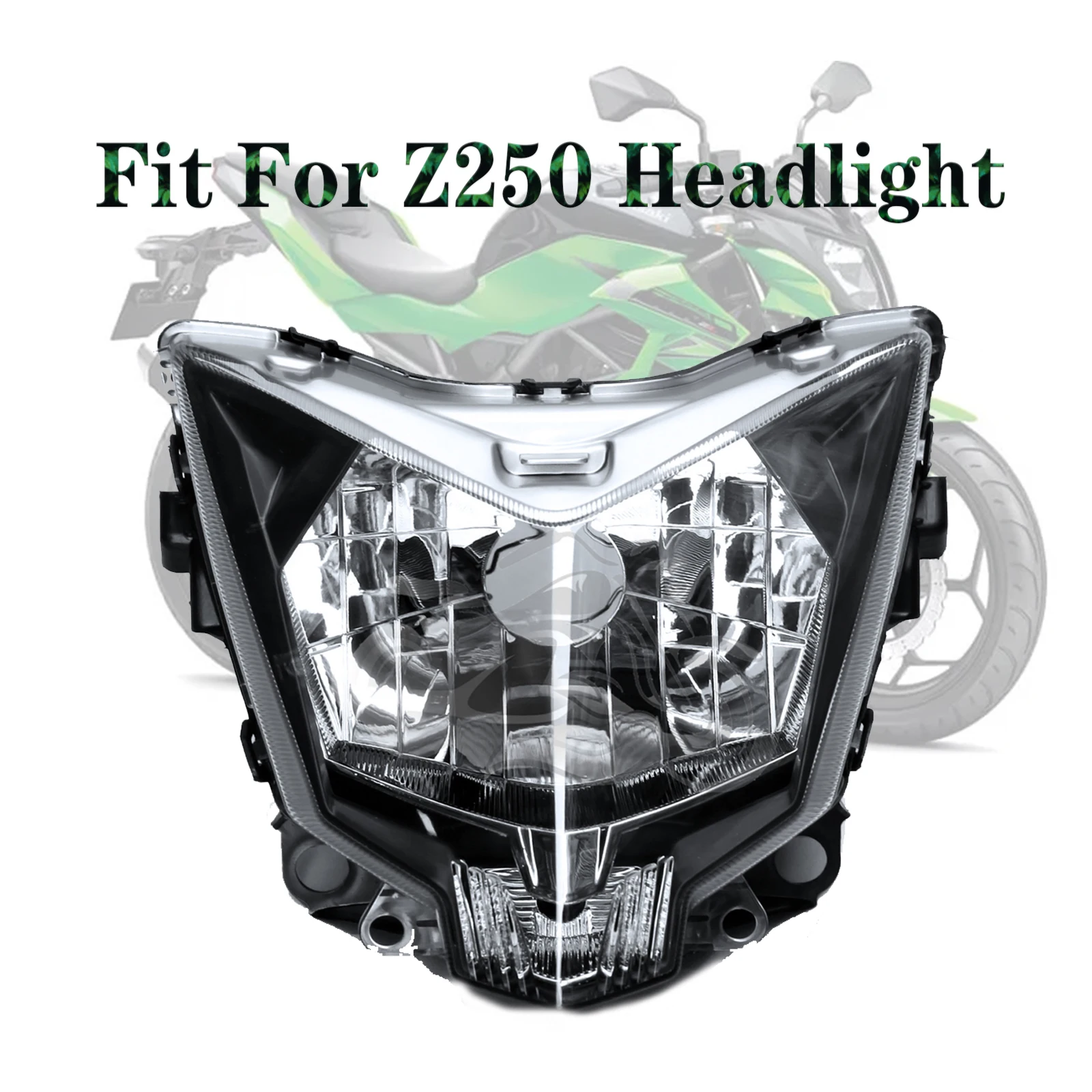 Fit For 2013 - 2018 Kawasaki Ninja 250SL Z250SL Motorcycle Headlight ...