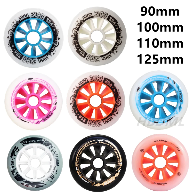 90-100-110-125mm-Inline-Skate-Wheels-83A-85A-Speed-Skates-Wheel ...