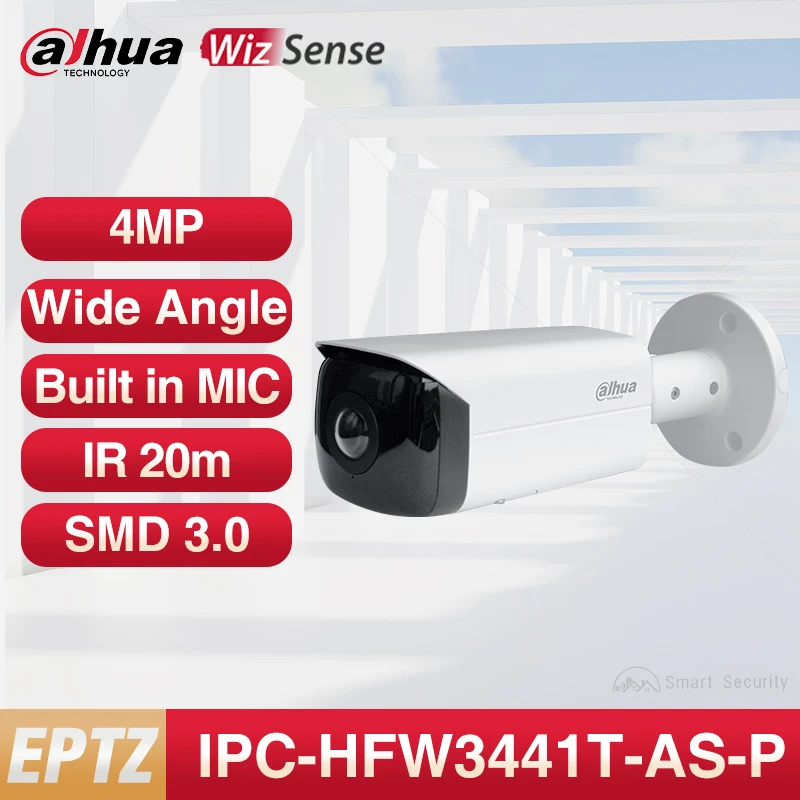 Dahua-WizSense-4MP-Wide-Angle-Bullet-Camera-180-Field-of-View-EPTZ ...