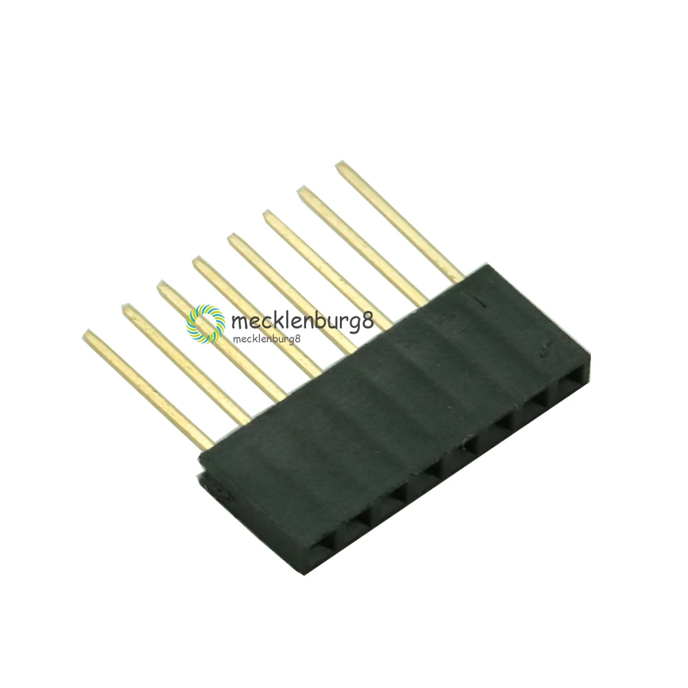 10Pcs-8Pin-Single-Row-Stackable-Shield-Female-Header-2-54mm-Pitch-for ...