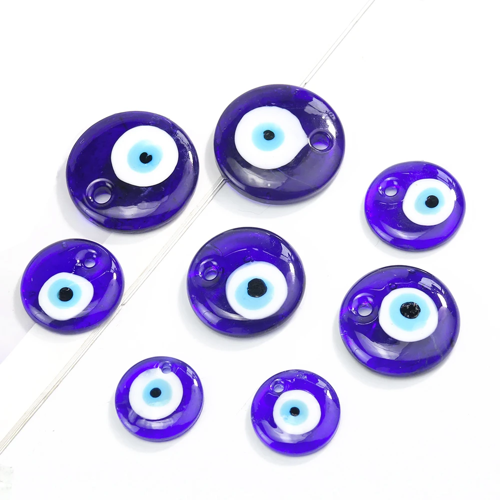 5pcs-Turkish-Blue-Eyes-Single-Hole-Glass-Bead-Devil-S-Evil-Eye-for-DIY ...