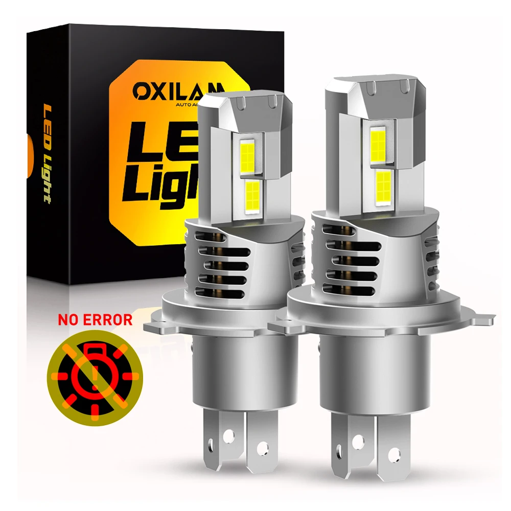 2x 120W 22000Lm Super Bright H4 LED Head Light Bulb Canbus For Audi BMW ...