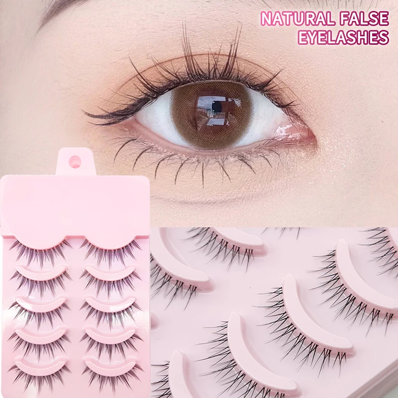 Manga-5-Pairs-Makeup-Eyelashes-Lashes-Wispy-False-Eyelashes-Korean ...