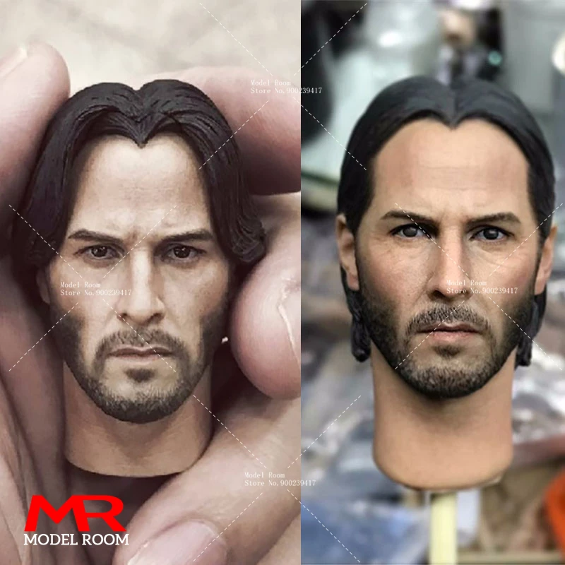 1-6-Keanu-Reeves-Head-Sculpt-Carving-Model-for-12-Male-Soldier-Action ...