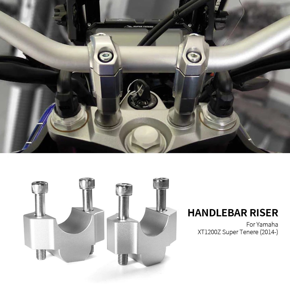 Handle-Bar-Riser-Clamp-Extend-Handlebar-Adapter-Mount-For-Yamaha-XT1200Z-Super-Tenere-XTZ1200 ...