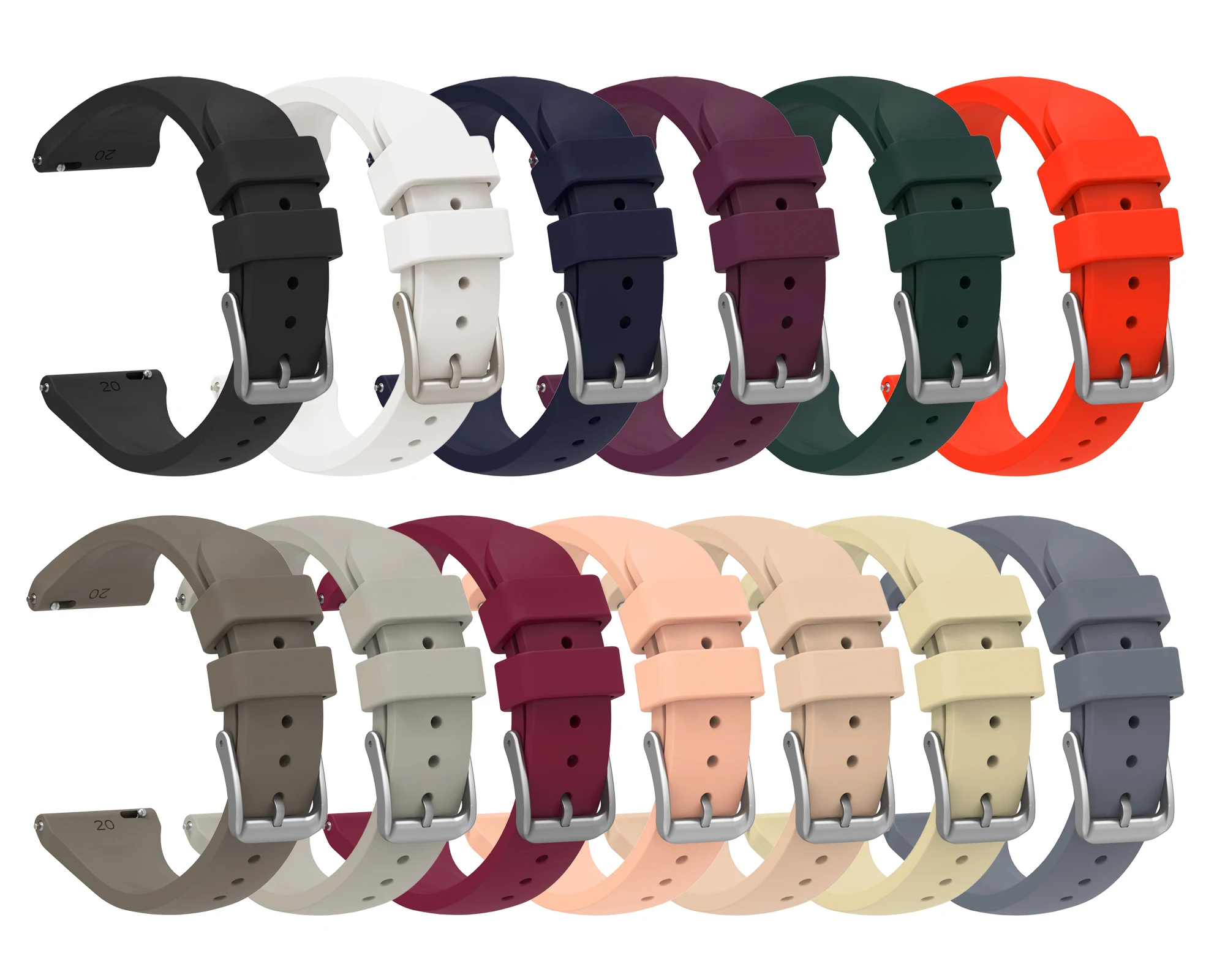 For-Garmin-Forerunner-255-55-245M-Strap-22mm-20mm-Silicone-Sports ...