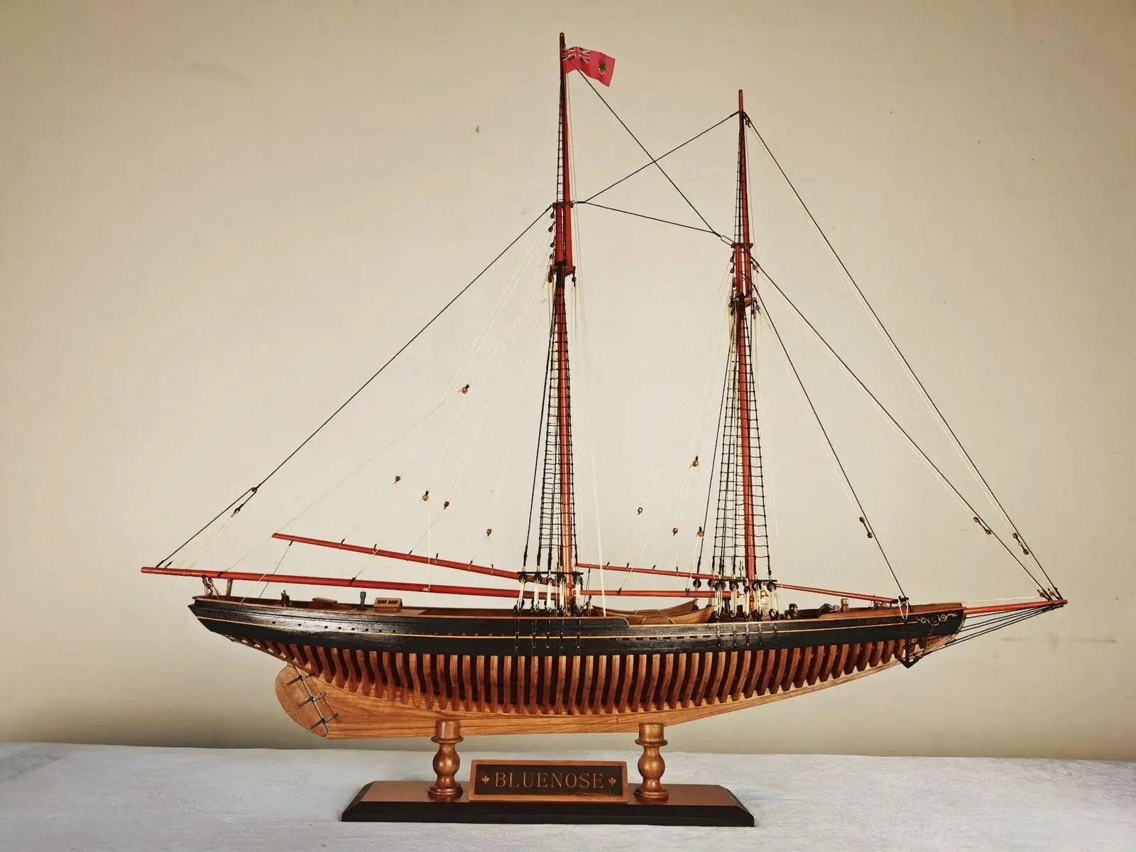 American-Cup-Bluenose-FULL-RIB-POF-Sailboat-1-72-730-mm-Wooden-Ship ...