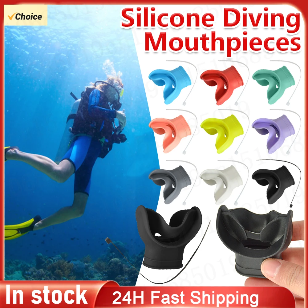 Silicone-Scuba-Diving-Snorkel-Regulator-Mouthpiece-Cover-Octopus-Holder ...