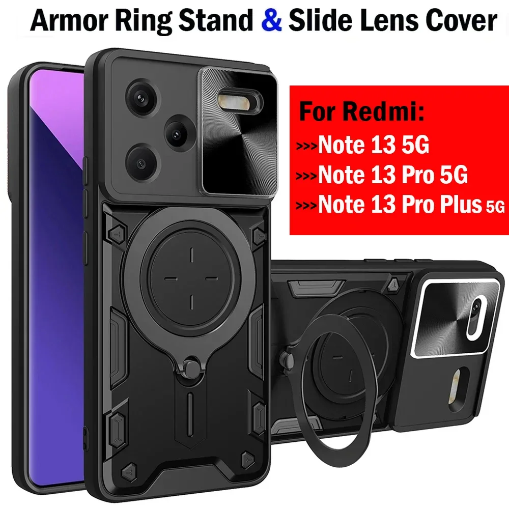 Armor-Funda-for-Redmi-Note-13-Pro-Plus-5G-Case-Slide-Camera-Lens ...