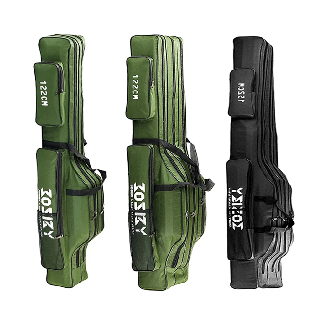 Fishing Rod Storage Bag Oxford Cloth 1/2/3 Layer Large Capacity ...