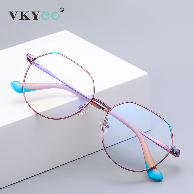 VICKY Metal Myopia Prescription Glasses Hyperopia Reading Glasses Women ...