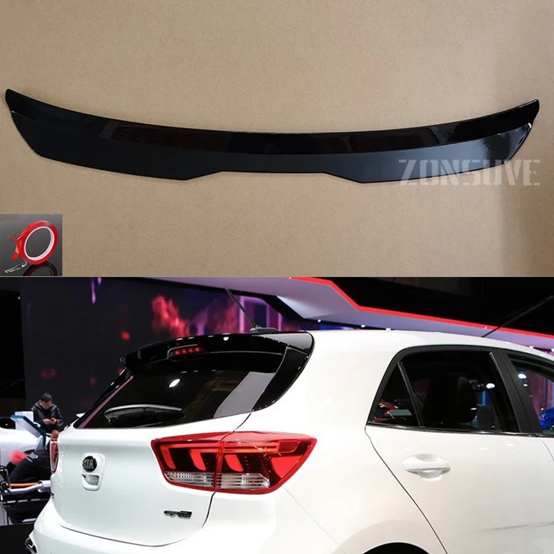 For-2018-2015-Kia-Rio-Roof-Spoiler-Rear-Wing-Body-Kit-Accessories-ABS ...