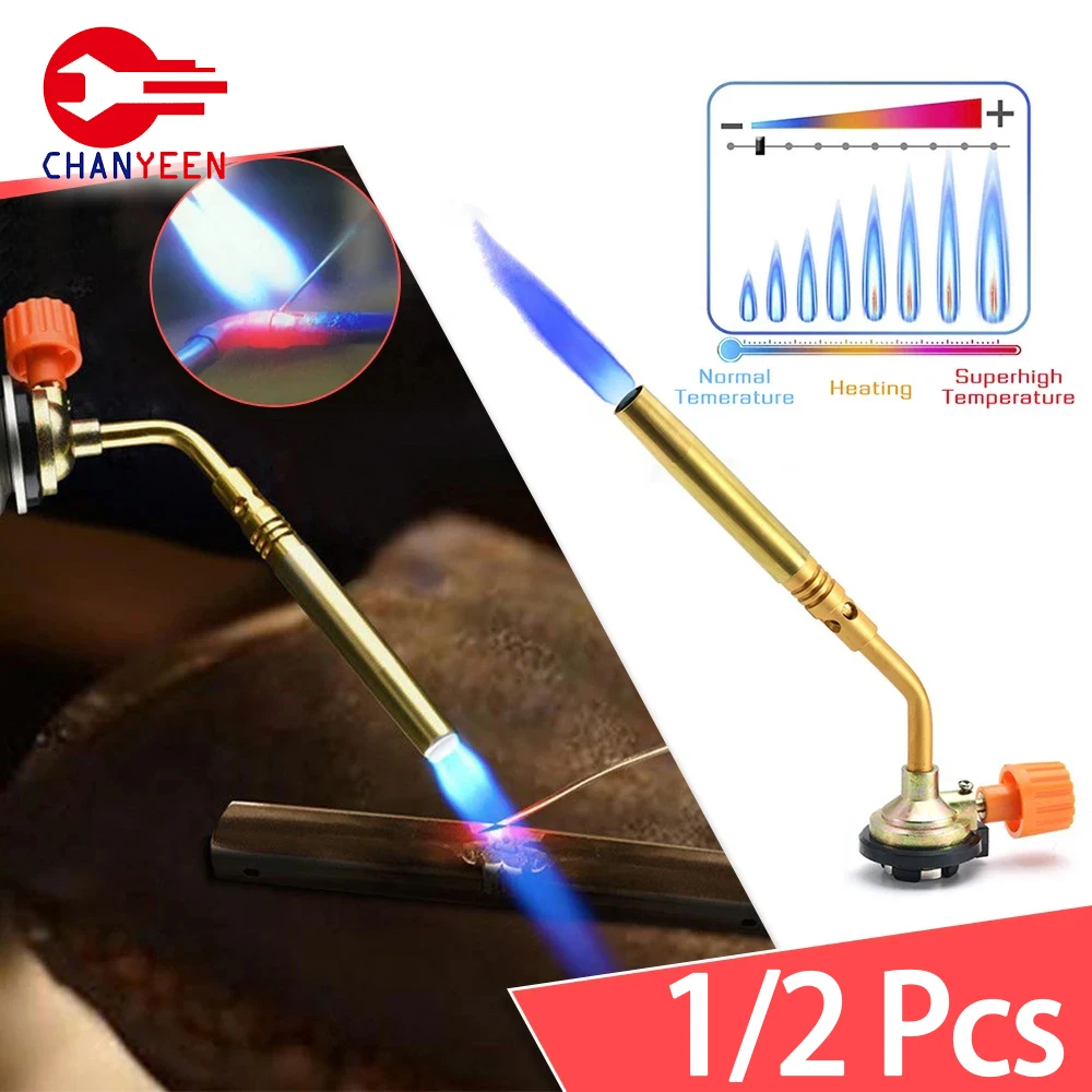 1-2Pcs-Portable-Solder-Welding-Gas-Burner-Flame-Gas-Torch-Flame-Gun ...