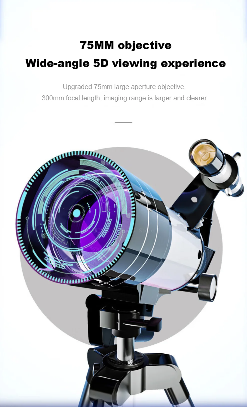 300MM Focal Length Professional Astronomical Telescope for Space 70MM ...