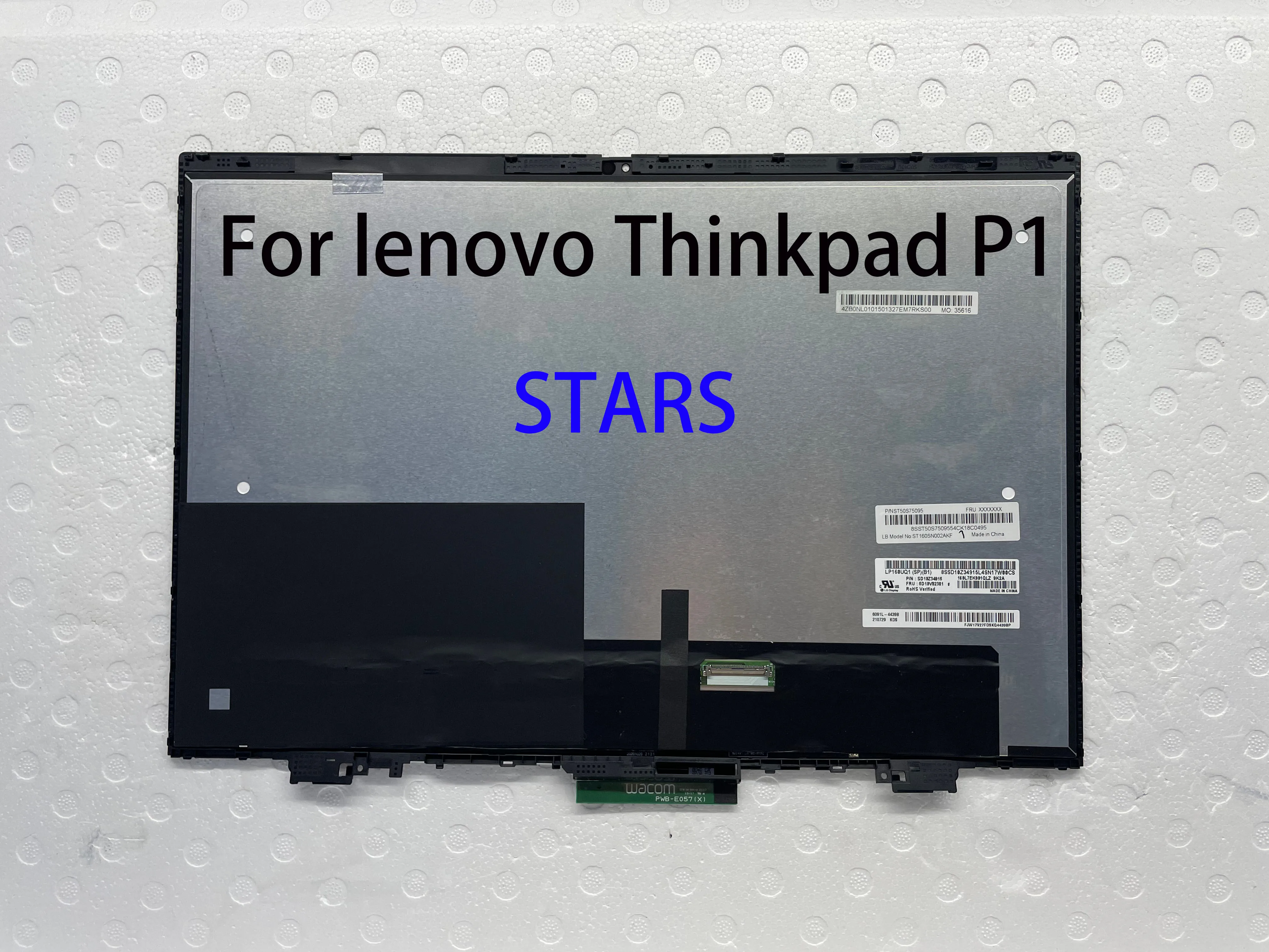 16.0 "สำหรับ Lenovo ThinkPad P1 G4 ThinkPad X1สุดขีด Gen 4 LP160UQ1 ...