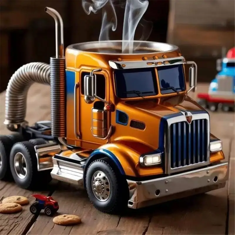 Unique Truck Water Cup Handcraft Truck Coffee Mug Drinking Cup ...