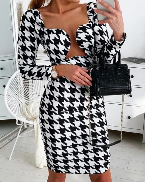 Houndstooth Dresses And Skirts