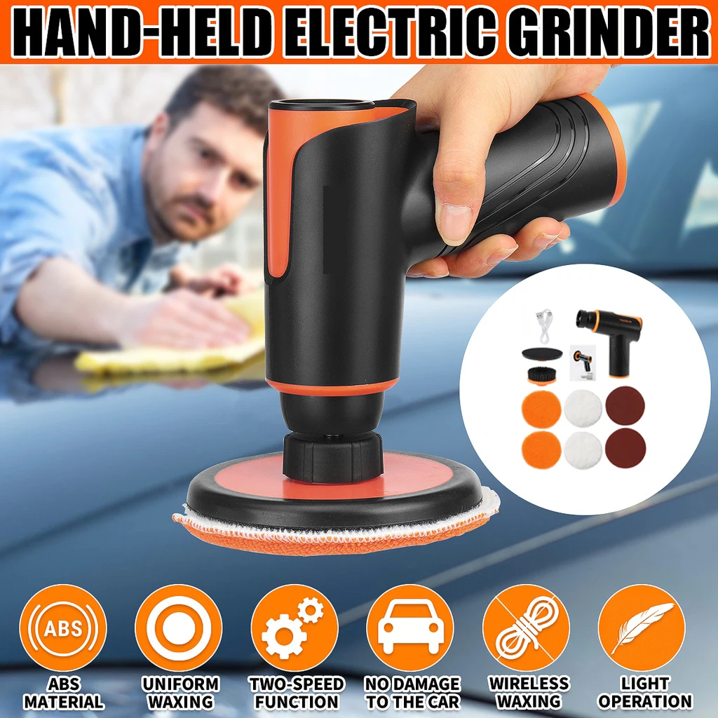 100W-Polishing-Machine-Mini-Wireless-Car-Wax-Polisher-Portable-Buffing ...