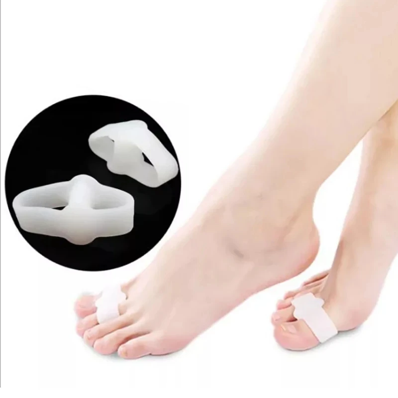 2pieces-1pair-Hallux-Valgus-Silicone-Toe-Straightener-Separator-Gel ...