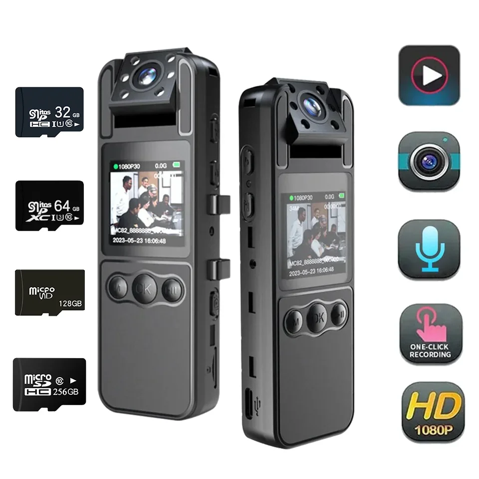 1-3-Color-Screen-Pocket-Body-Worn-Recorder-Portable-Back-Clip-Audio ...