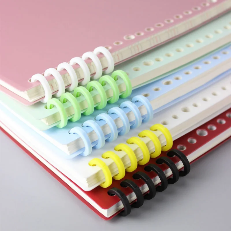 3pcs-set-Cute-Candy-Color-6-Hole-Book-Binder-Ring-High-Elasticity-Can ...