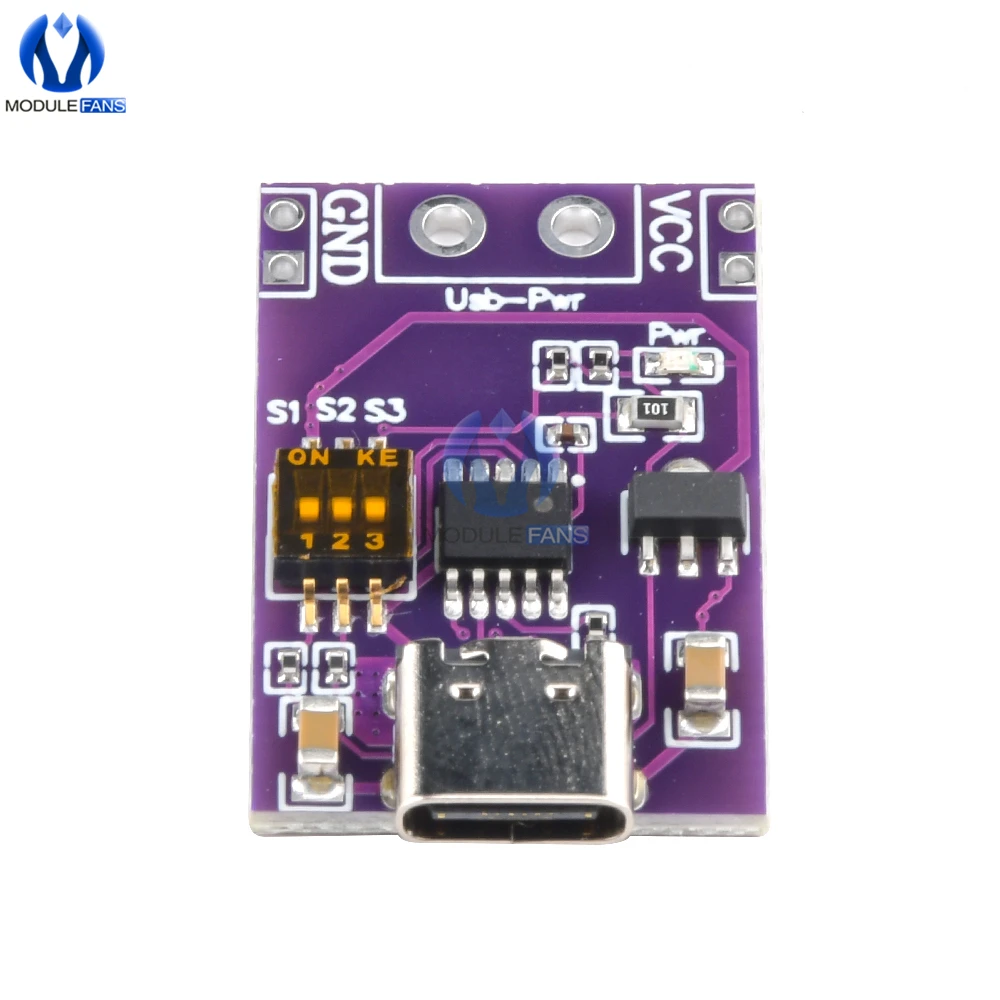 Usb C Pd Trigger Module Dc-dc Qc Trigger Power Bank Module Breakout Delivery Board Fast Charger ...