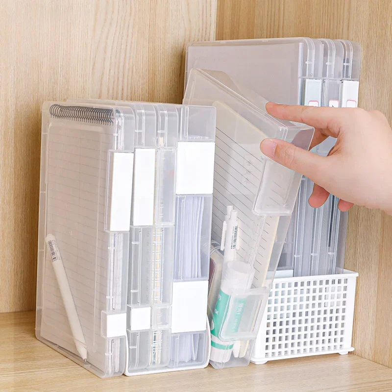 Transparent-File-Folder-Large-Capacity-Paper-Data-Book-File-Organizer ...