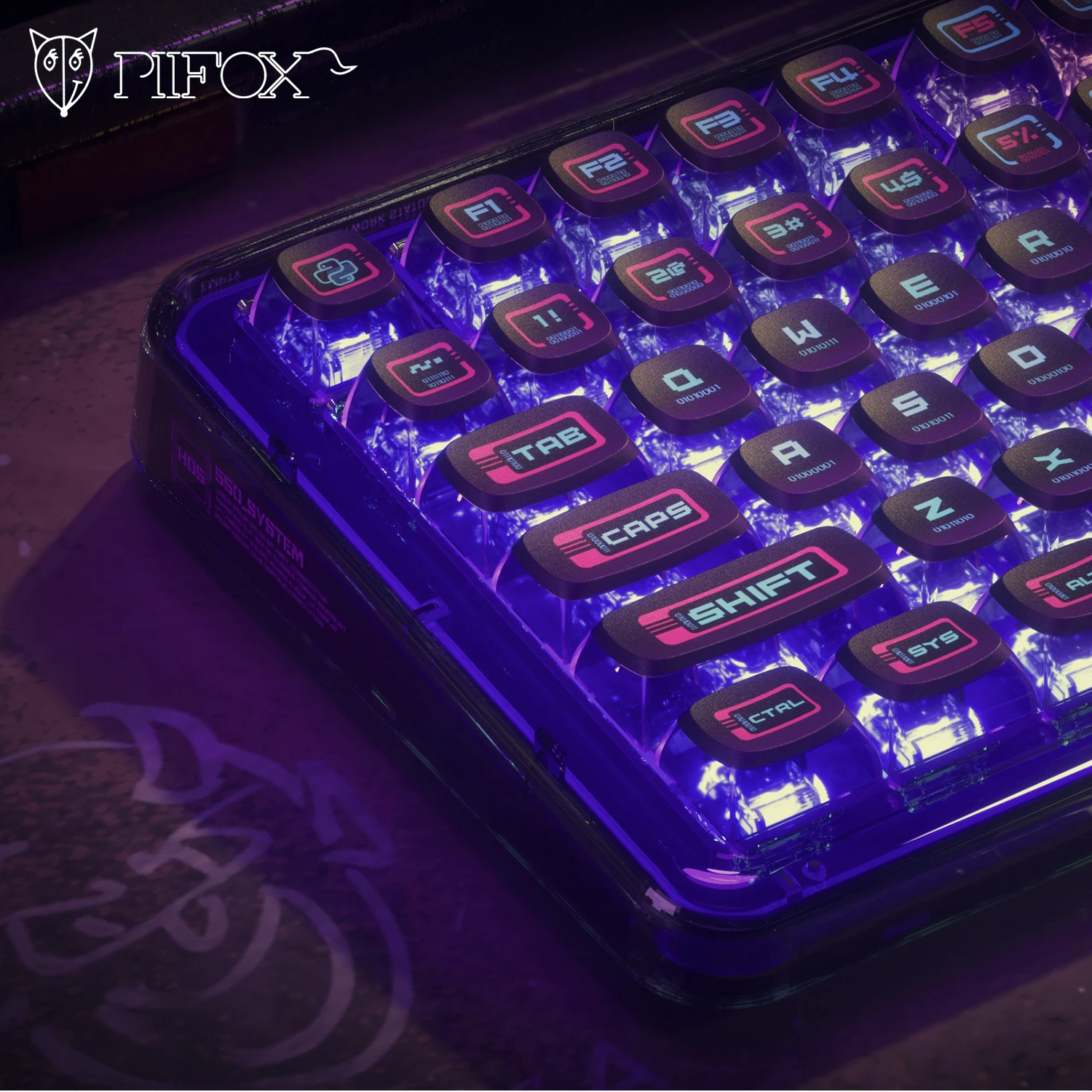 PIIFOX-Keycaps-PBT-Double-Leather-Milk-Key-Cap-Thermal-Sublimation ...