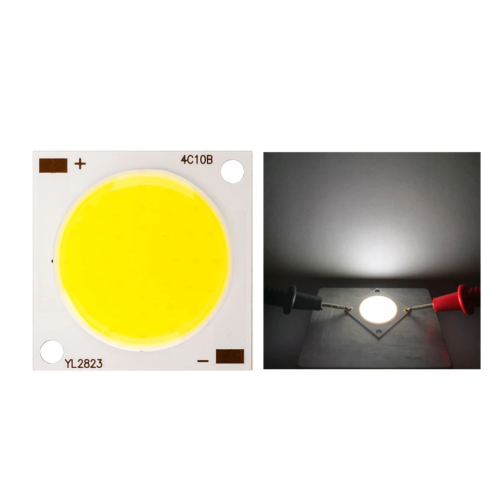 28-28mm-Ultra-Bright-20W-DC-12V-COB-LED-Chip-Beads-Light-Cool-White ...