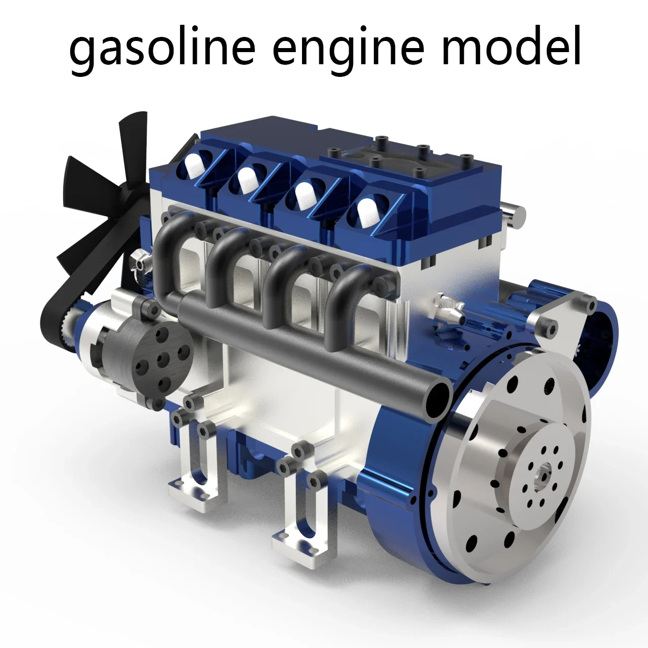 Neue-17cc-Miniatur-Vierzylinder-reines-Benzin-Dampf-motor-Modell-Metall ...
