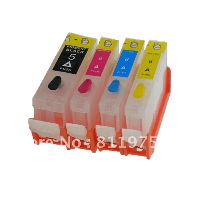 Pgi-5bk Cli-8c M Y Refillable Ink Cartridge For Canon Pixma Mx700 Mp510 ...