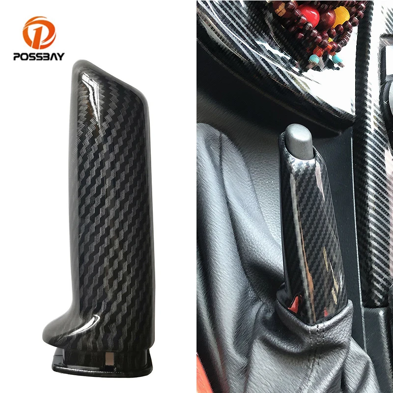 Car-Handbrake-Brake-Handle-Cover-Carbon-Fiber-Styling-Mouldings ...
