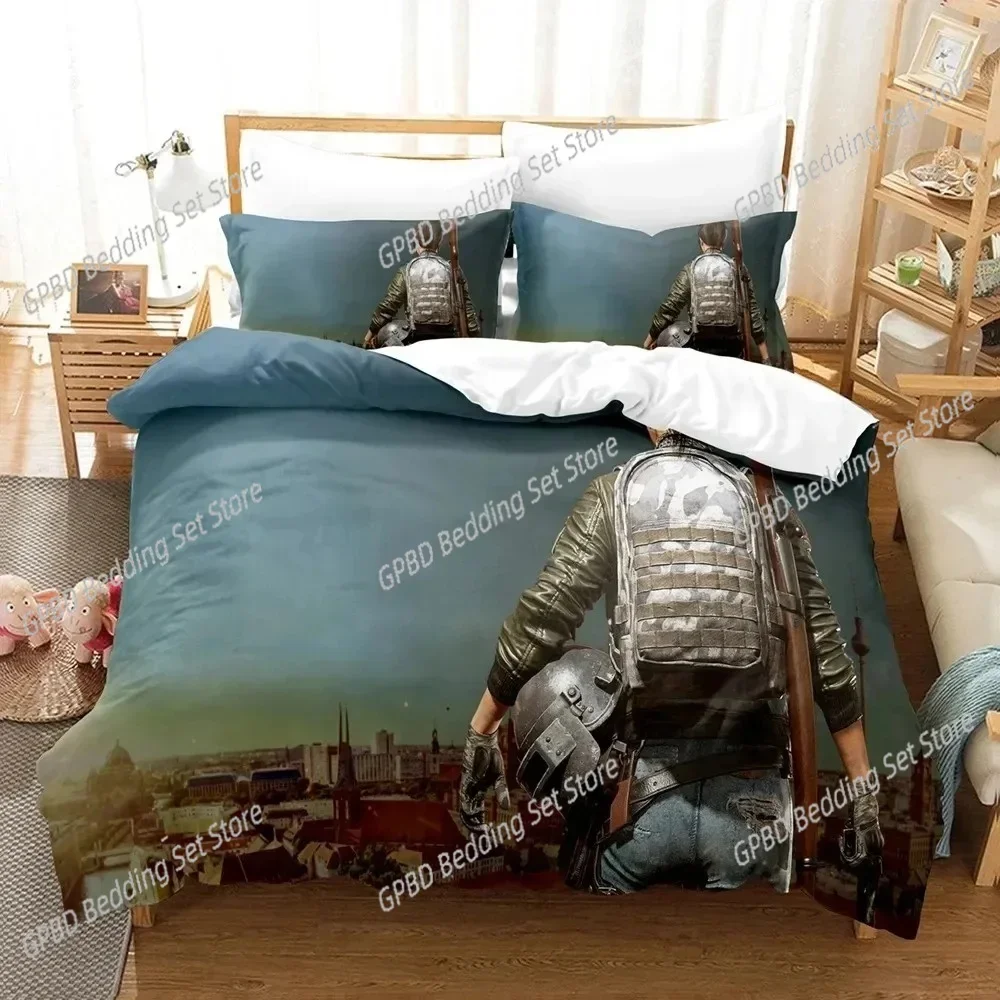 3D Print Game Battlegrounds PUBG 3D Duvet Cover Bedding Set Comforter ...