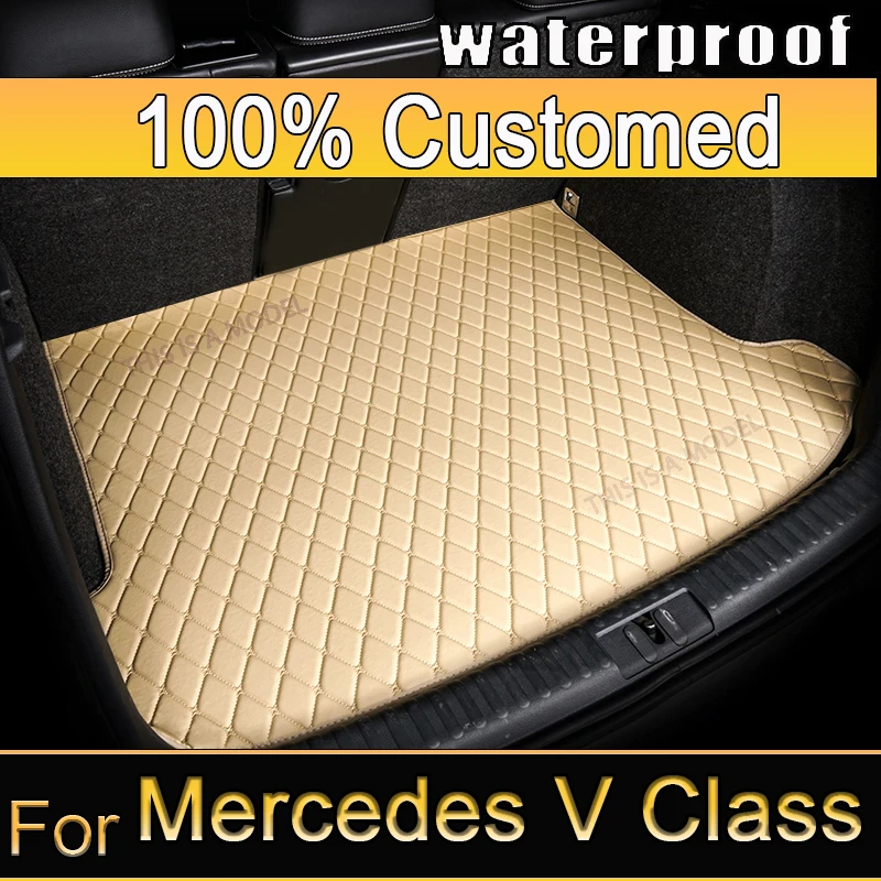 Custom Car Trunk Mats for Mercedes V Class W447 2017-2022 Car ...