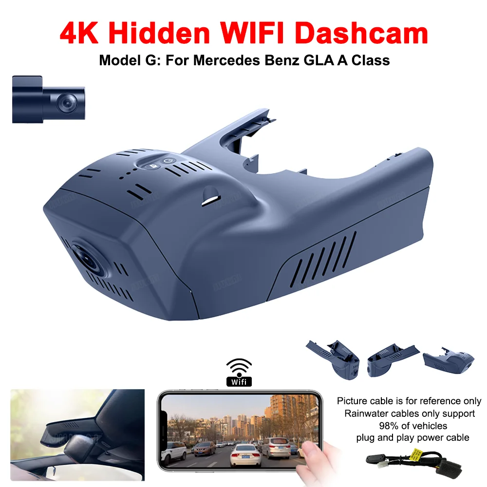 For-Mercedes-Benz-GLA-A-Class-2015-Front-and-Rear-4K-Dash-Cam-for-Car ...