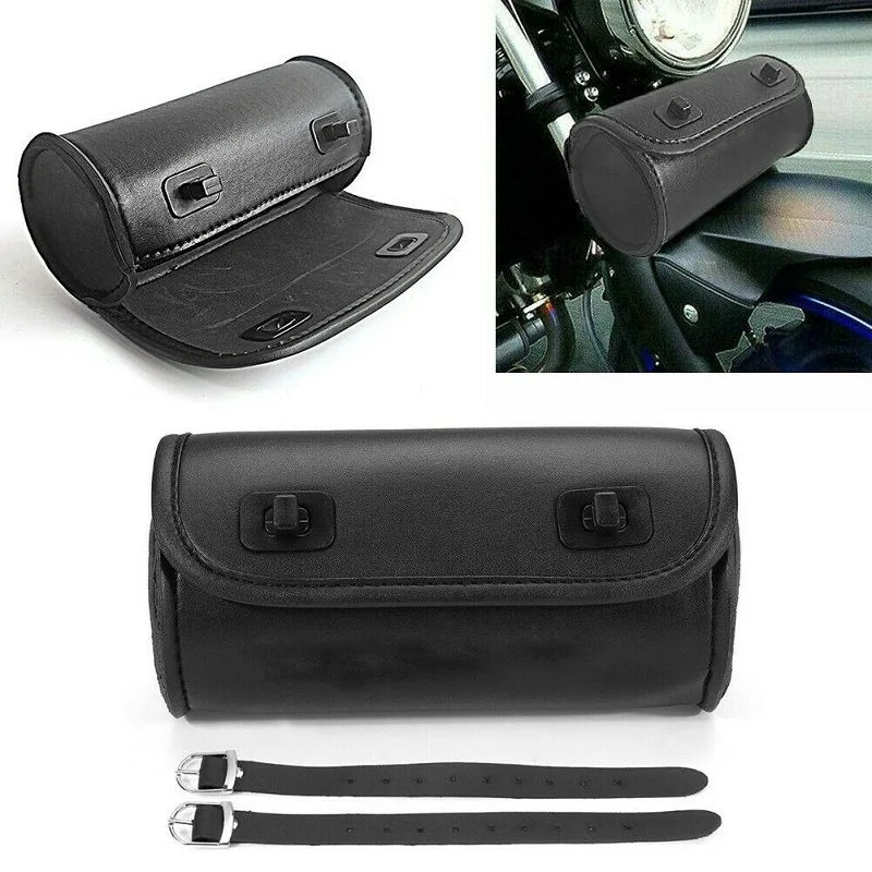 Motorcycle-Bike-Front-Fork-Tool-Bag-Saddlebag-Storage-Pouch-Handlebar ...