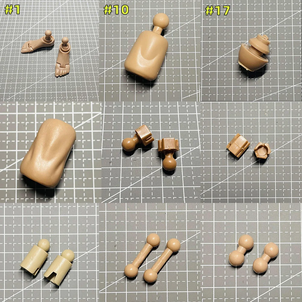 1-6-Soldier-Body-Accessory-Head-Carved-Neck-Connector-Hand-Foot-Type ...
