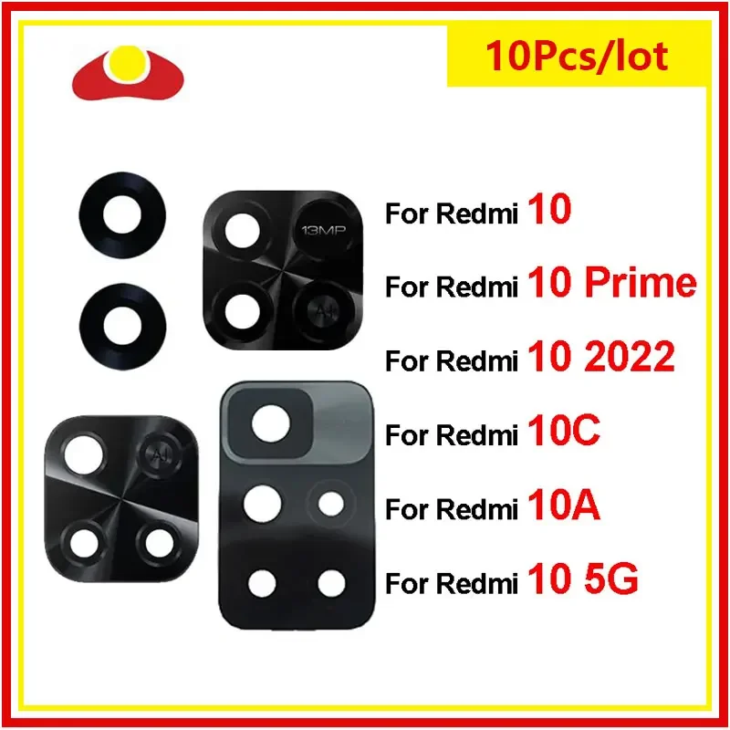10Pcs-For-Xiaomi-Redmi-10-Prime-2022-10C-10A-10Prime-5G-Rear-Back ...