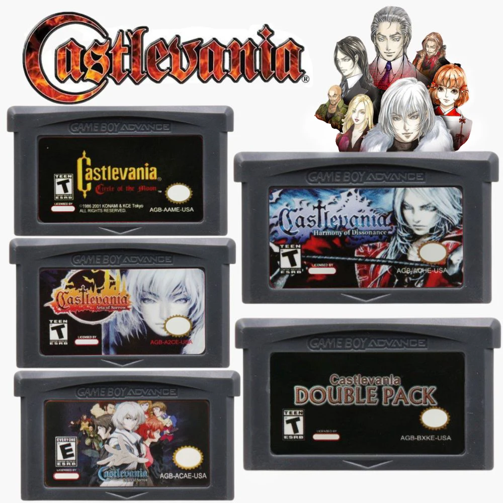 Castlevania-GBA-Game-Series-Video-Game-Cartridge-32-Bit-Game-Console ...