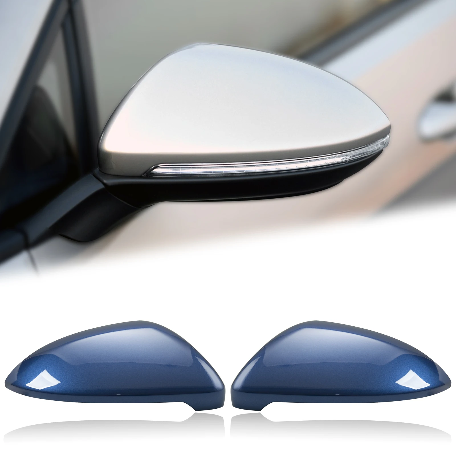 Door Rearview Mirror Cover Cap Housing Fit for VW Golf MK7 GTI E-Golf ...