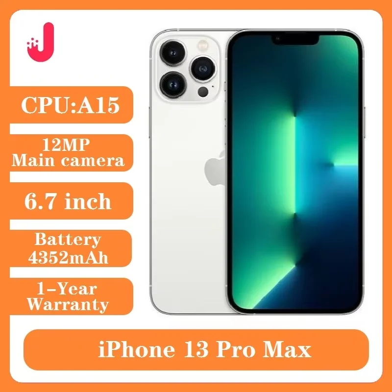 Unlocked Apple iPhone 13 Pro Max 6.7" OLED 128GB 256GB ROM A15 IOS Face ...
