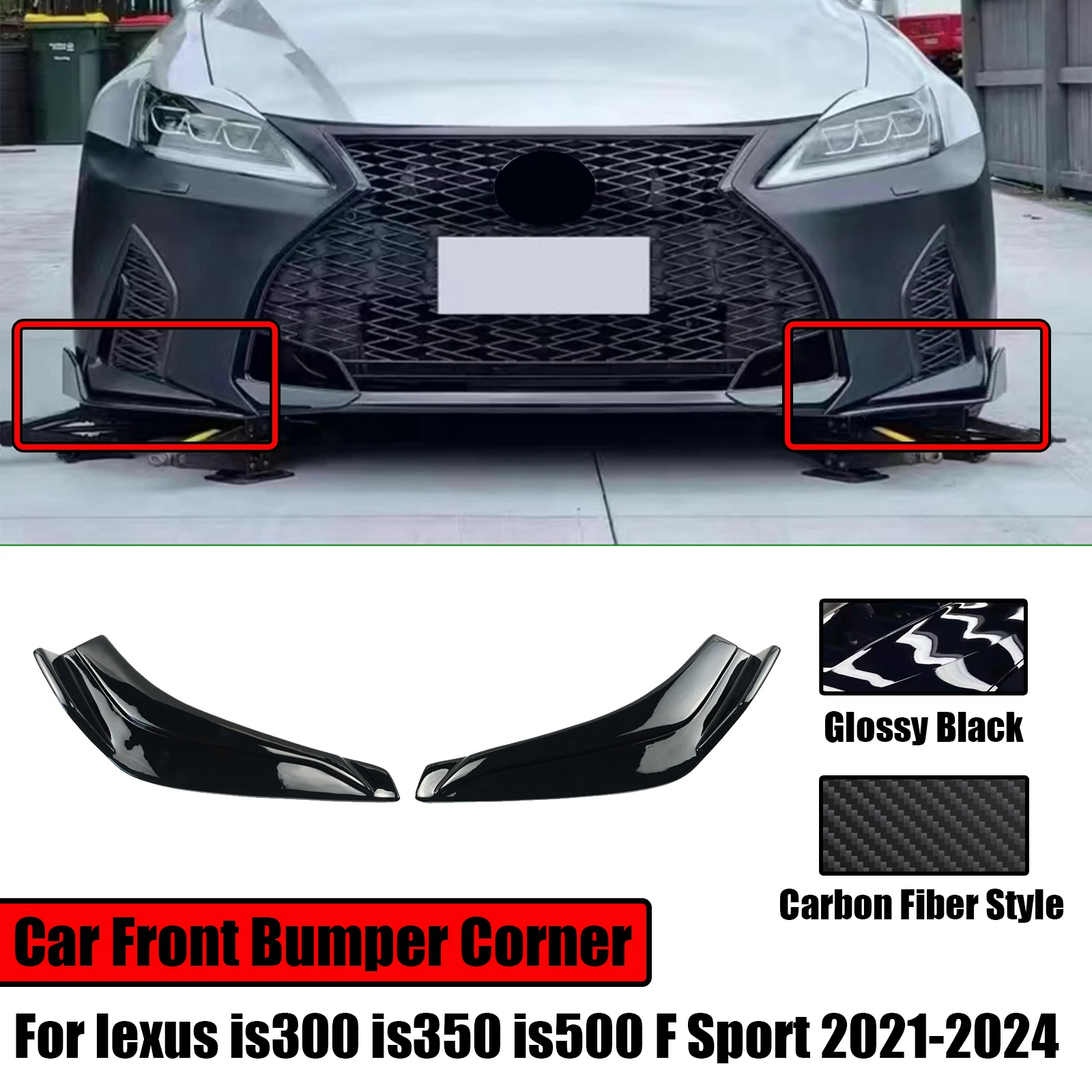 IS500 F Sport Grille Overlay Genuine Carbon Fiber Front Grille Strip ...