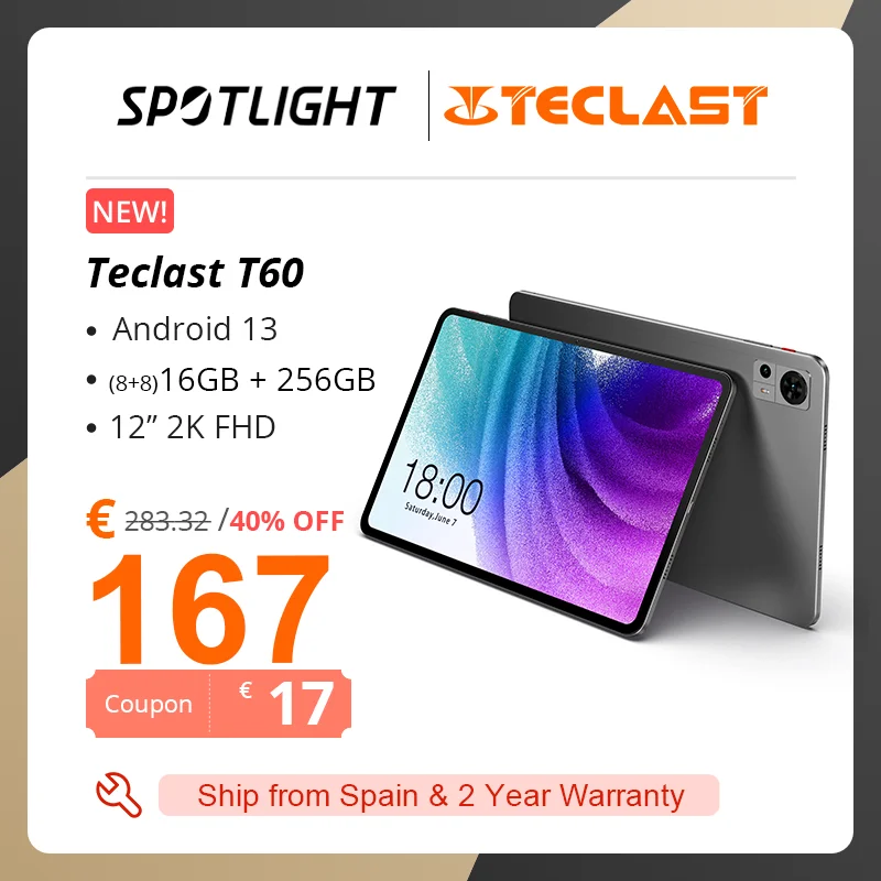 TECLAST-Tableta-T60-Android-13-12-inch-2K-FHD-2000x1200-8GB-8GB-de-RAM ...