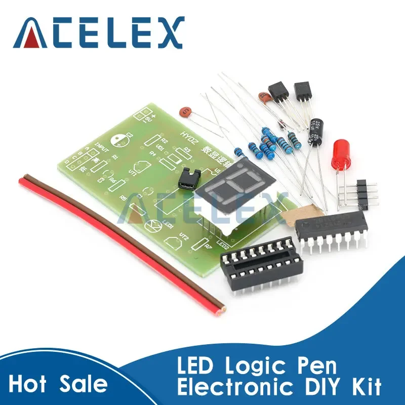 DIY-LED-pcb-Digital-Display-LED-Logic-Pen-Electronic-Kit-High-and-Low ...
