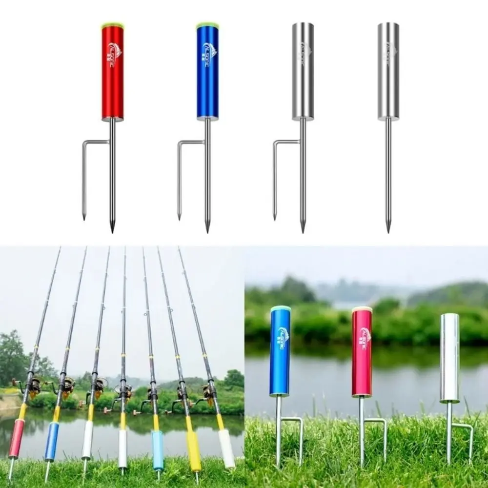 Ground-Insertion-Fishing-Rod-Holder-Portable-Metal-Fishing-Rod-Socket ...