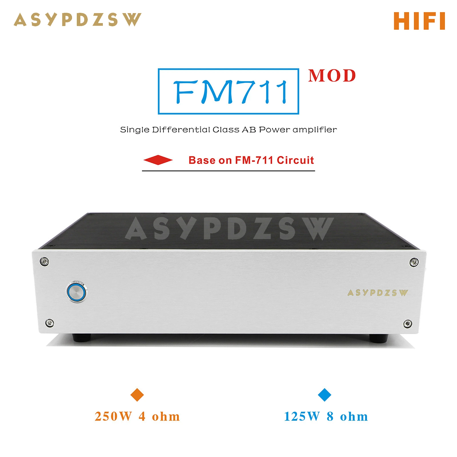 FM711-MOD-Stereo-Class-AB-ST-2SC5200-Power-amplifier-250W-4-ohm-125W-8 ...