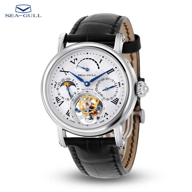 Seagull Men's Watch Tourbillon Mechanical Watch Multifunctional ...