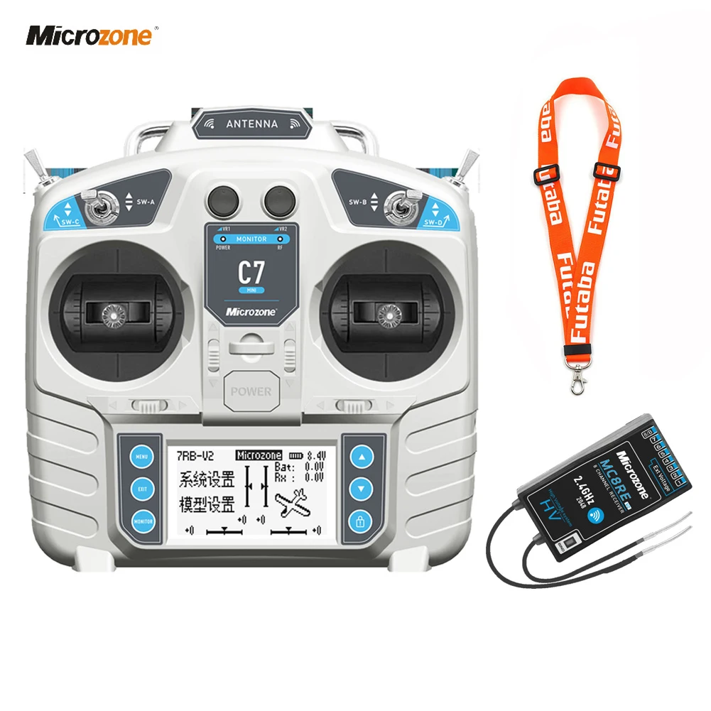 MicroZone-MC7-C7-MINI-2-4G-Controller-Transmitter-with-MC8RE-Receiver ...