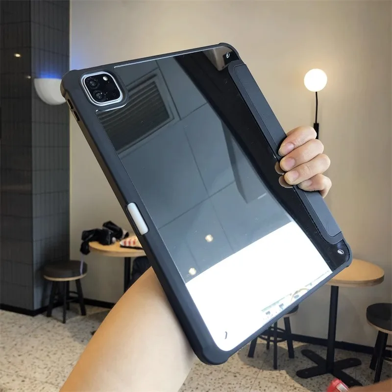 Mirror-Acrylic-Tablet-Case-For-Ipad-9th-8th-7th-10-2-Anti-bend-With-Pen ...