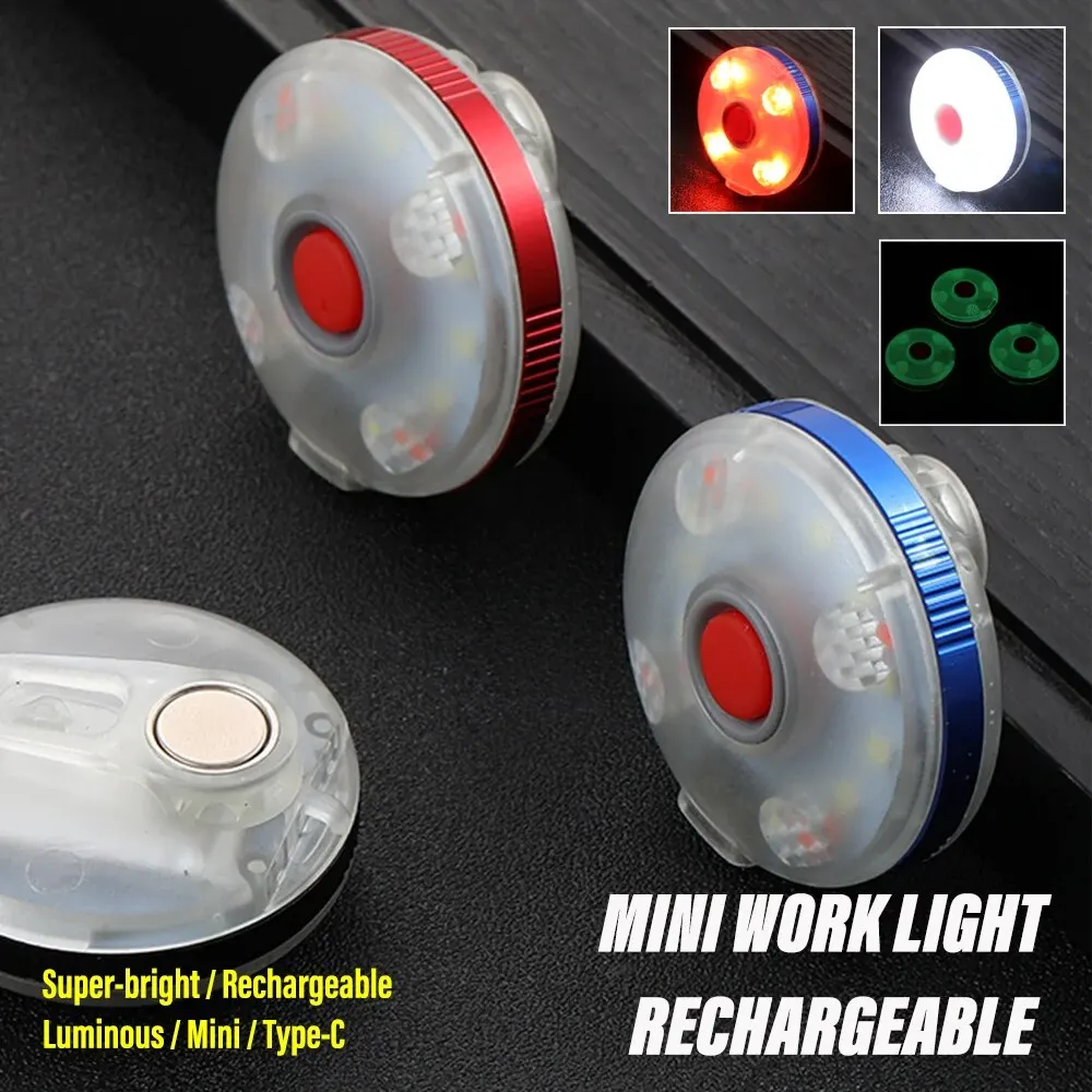 Super-Bright-MINI-LED-Flashlight-Rechargeable-Work-Light-Round-Camping ...
